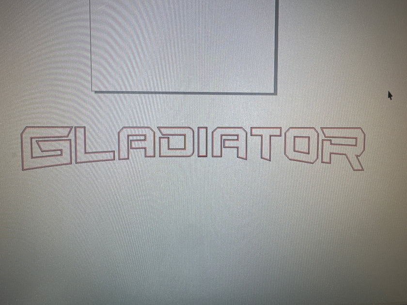 3D Custom Tailgate Lettering Badge Kit for 2020-2025 Gladiator Aggress ...